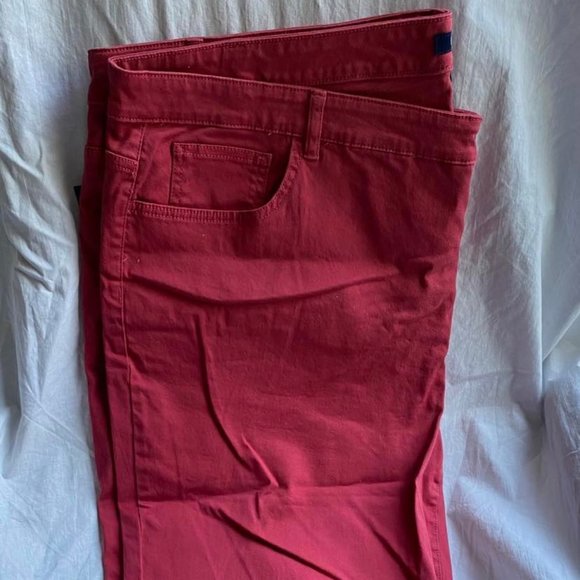 Chaps | Shorts | Chaps Womens 24w Pale Red Denim Nwt Capris | Poshmark
